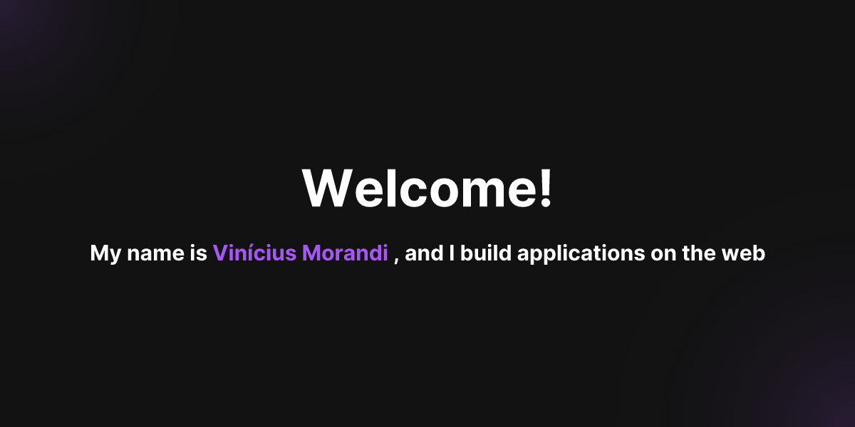 Portfolio - Vinícius Morandi